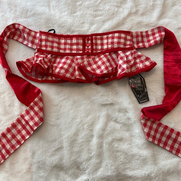 Skirts | Little Red Micro Mini Brand New With Tag Small Firm Price ...